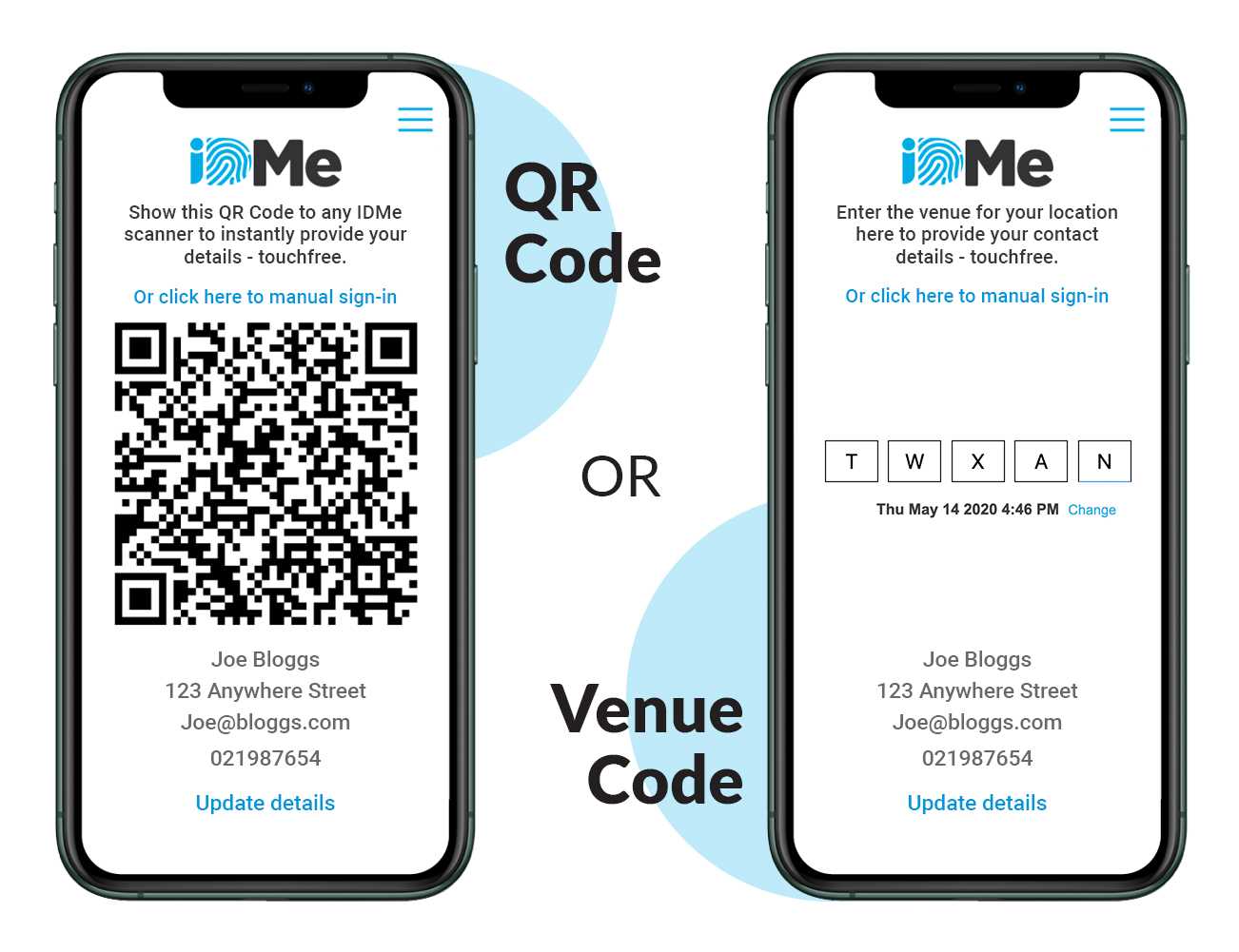 IDMe Contact Tracing Register Admin User Guide IDMe Contact Tracing Register Admin User Guide