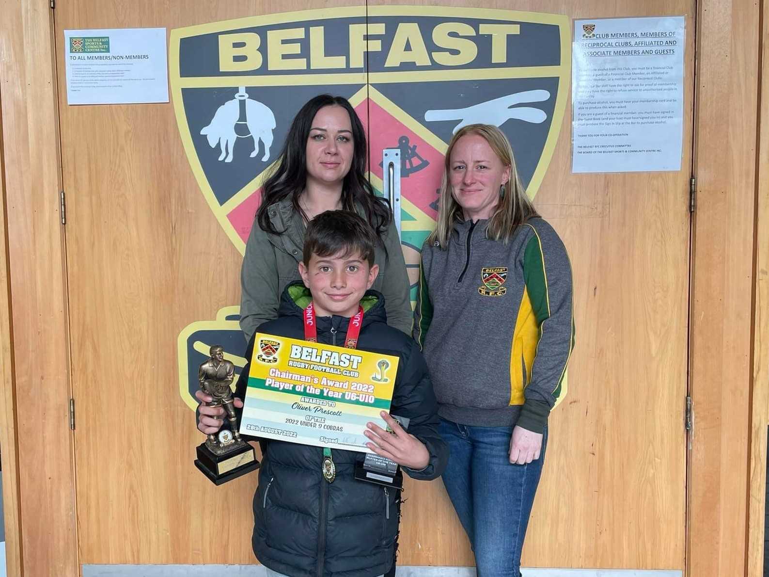 Belfast Rugby Club - 2022 Junior Award Winners