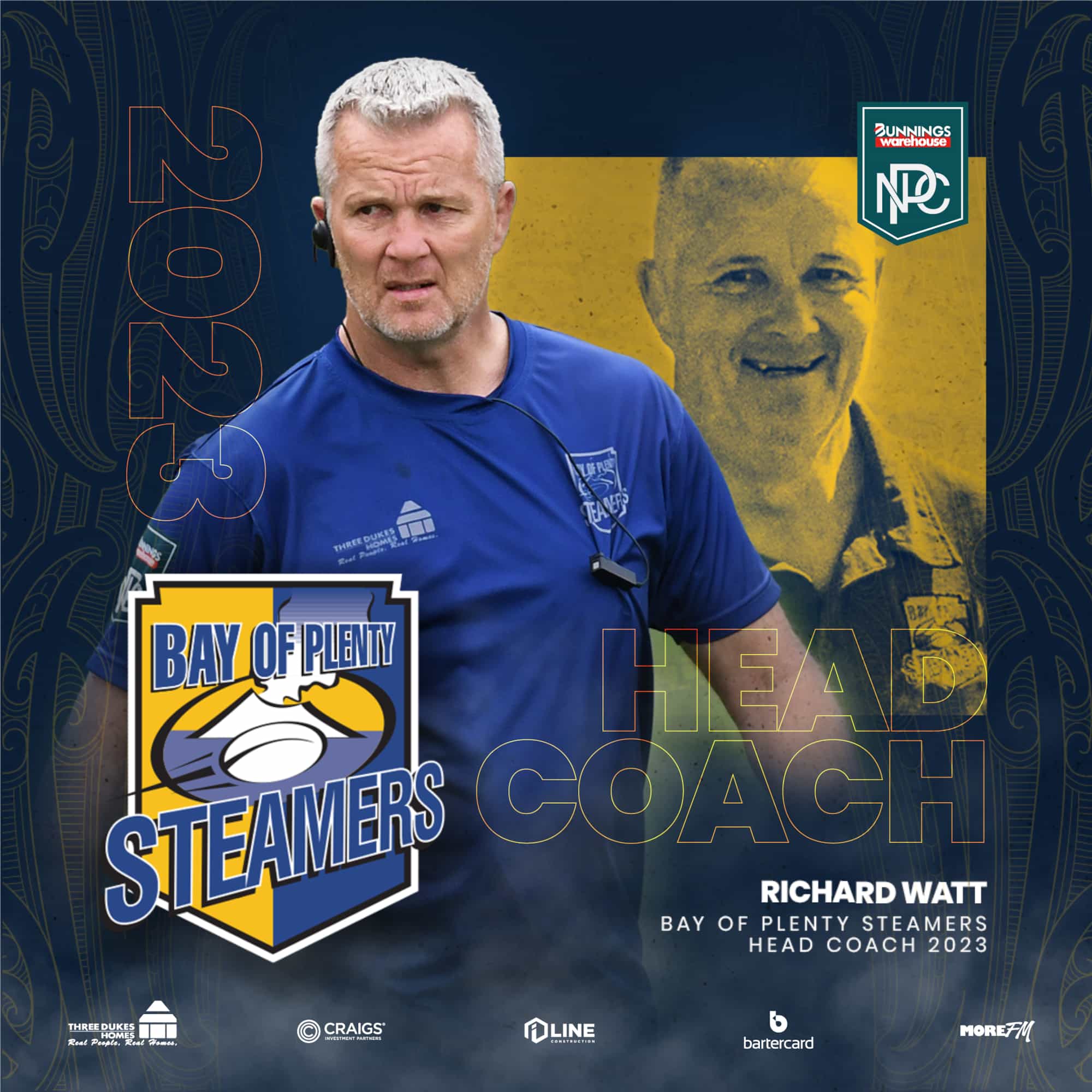 Richard Watt Appointed Bay of Plenty Steamers Head Coach