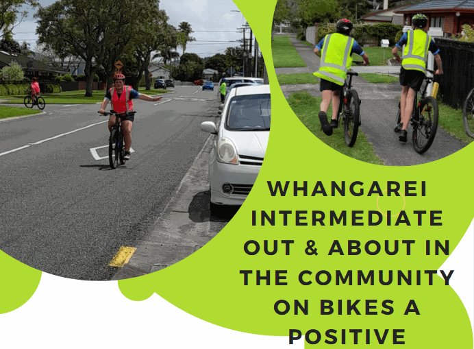 Whangarei Intermediate - Out and About in the Community on Bikes, a ...
