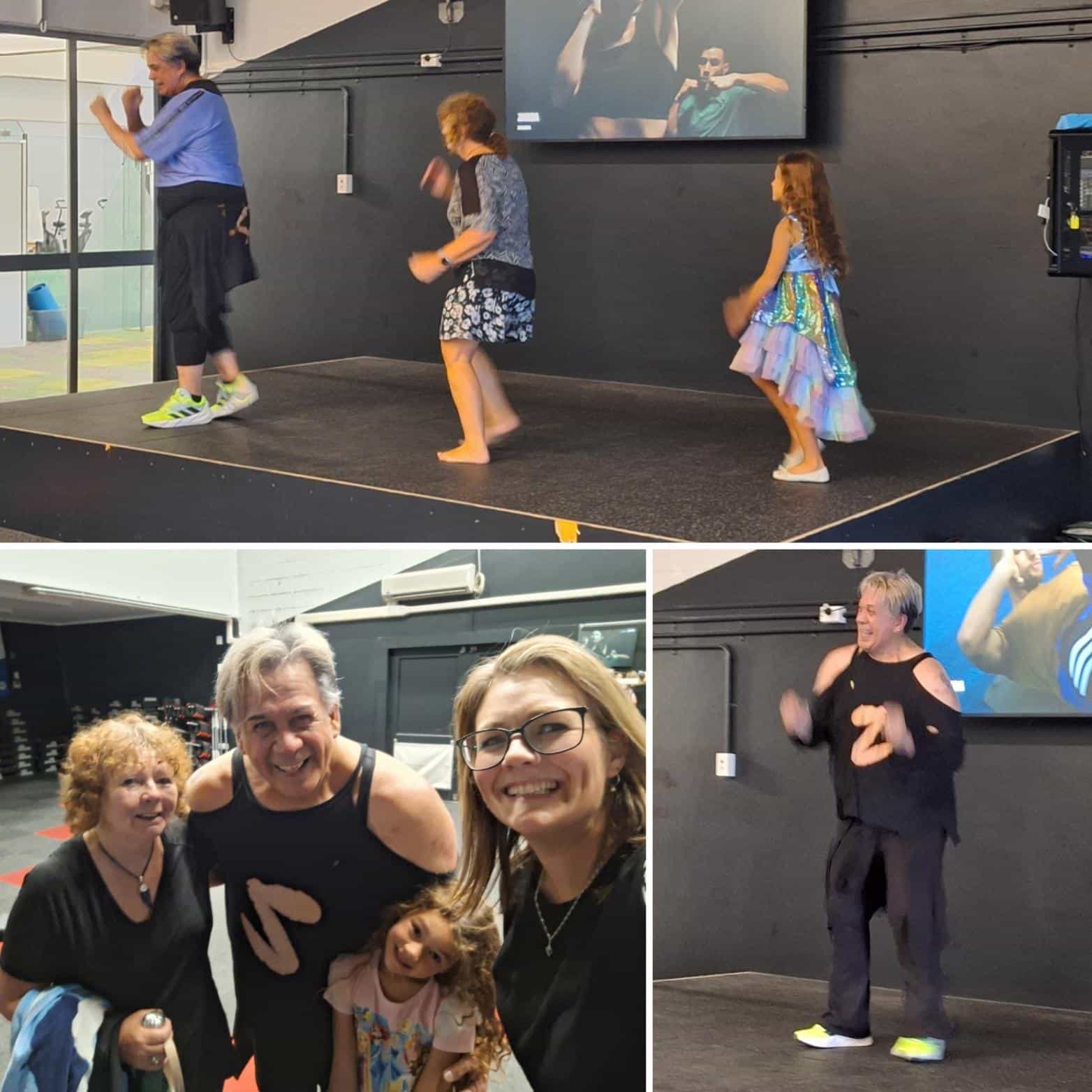 Three Generations Active at Zumba