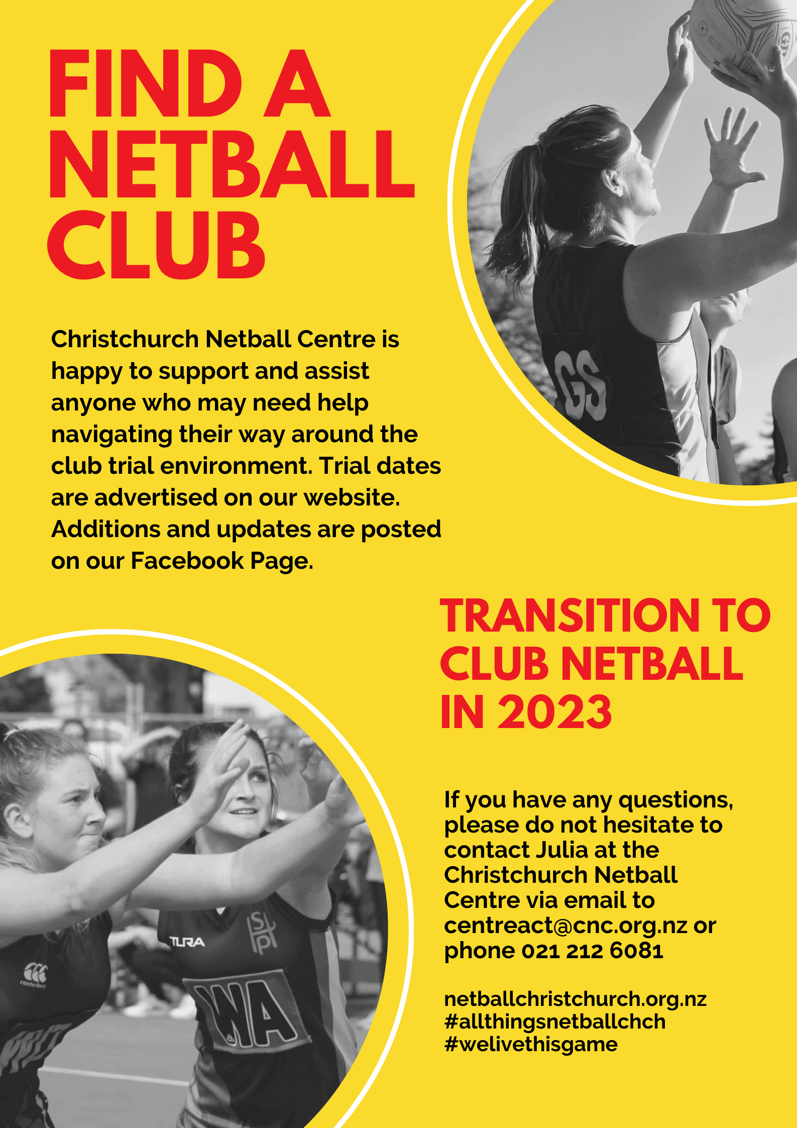 Christchurch Netball Centre - Secondary School Transition
