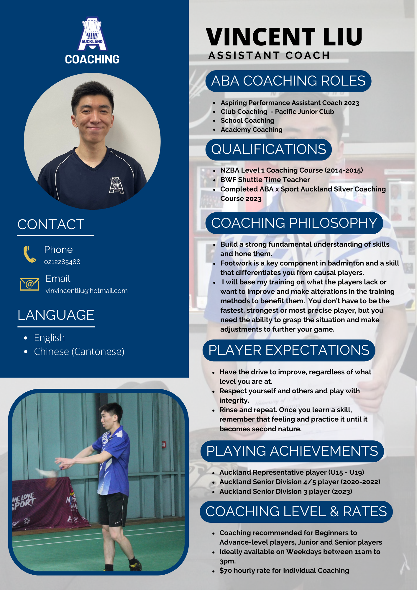 Auckland Badminton Association - FIND A COACH