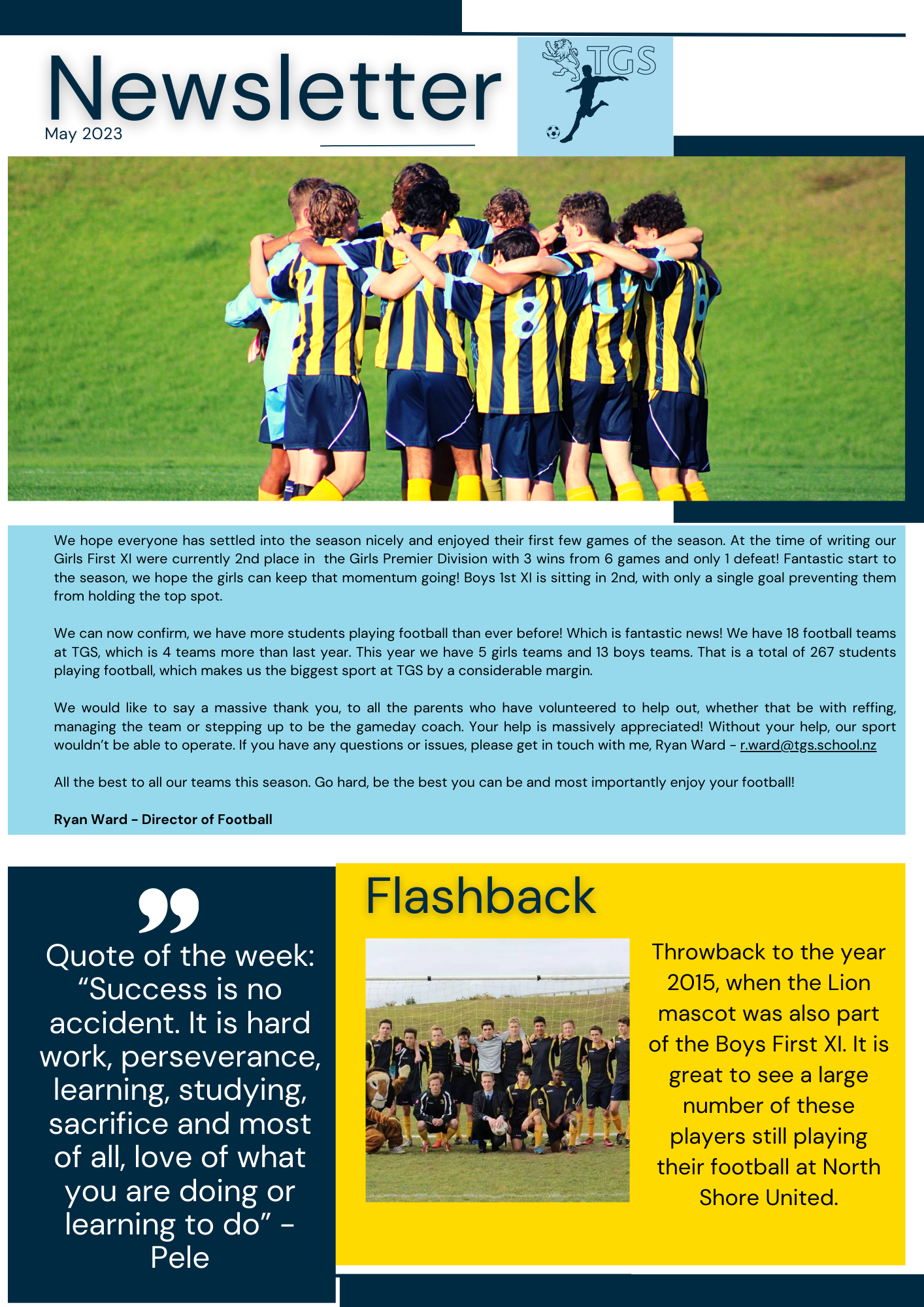 Football: Newsletter