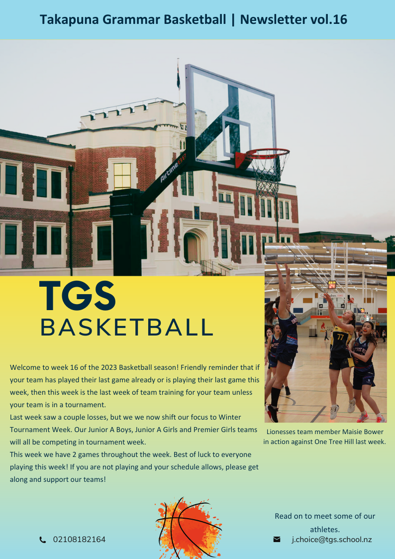 Basketball Newsletter - Vol. 16