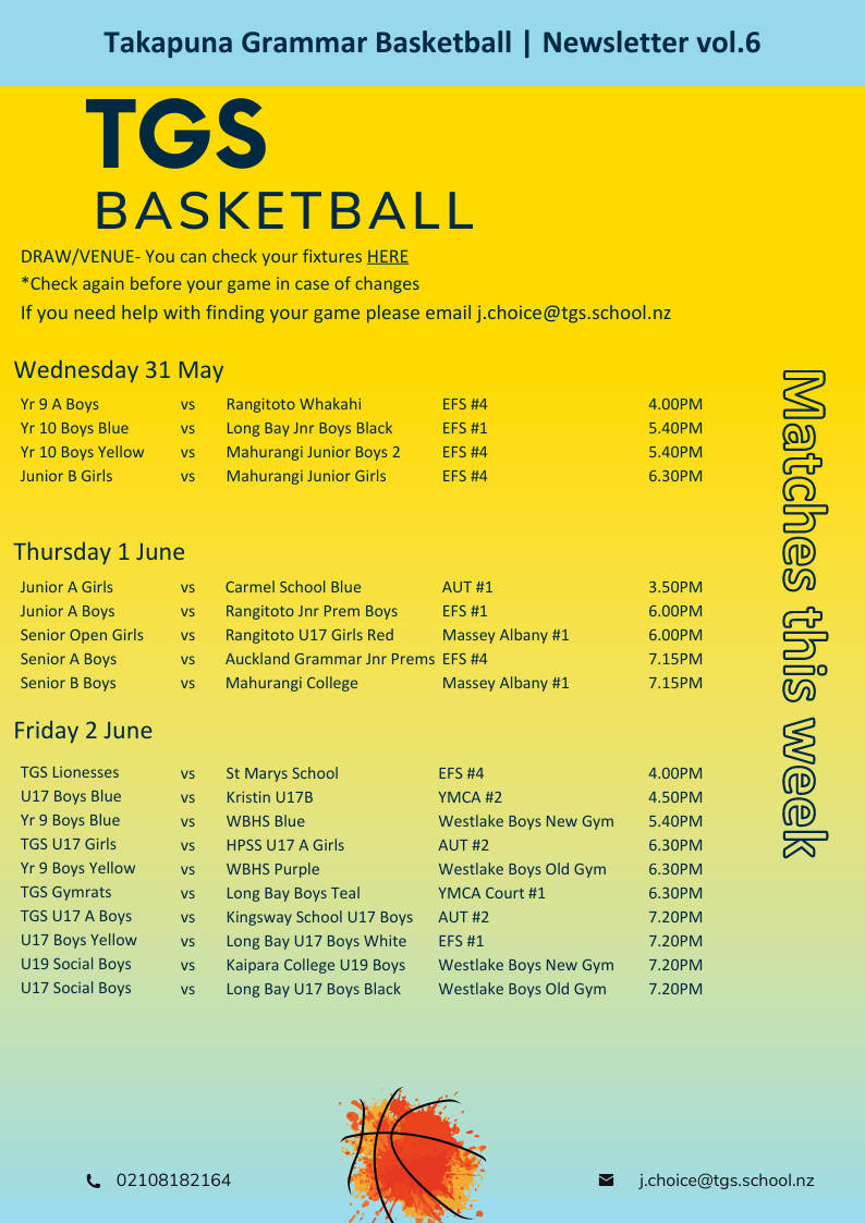 Basketball Newsletter - Vol. 6