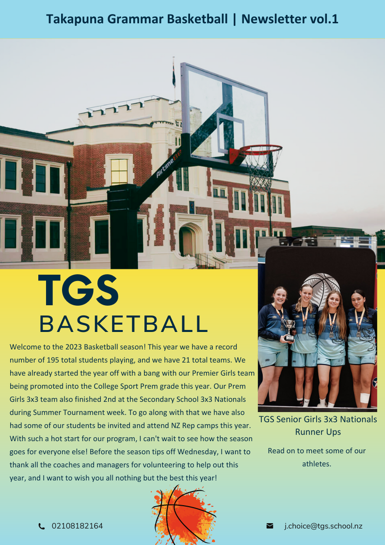 Basketball Newsletter - Vol. 1