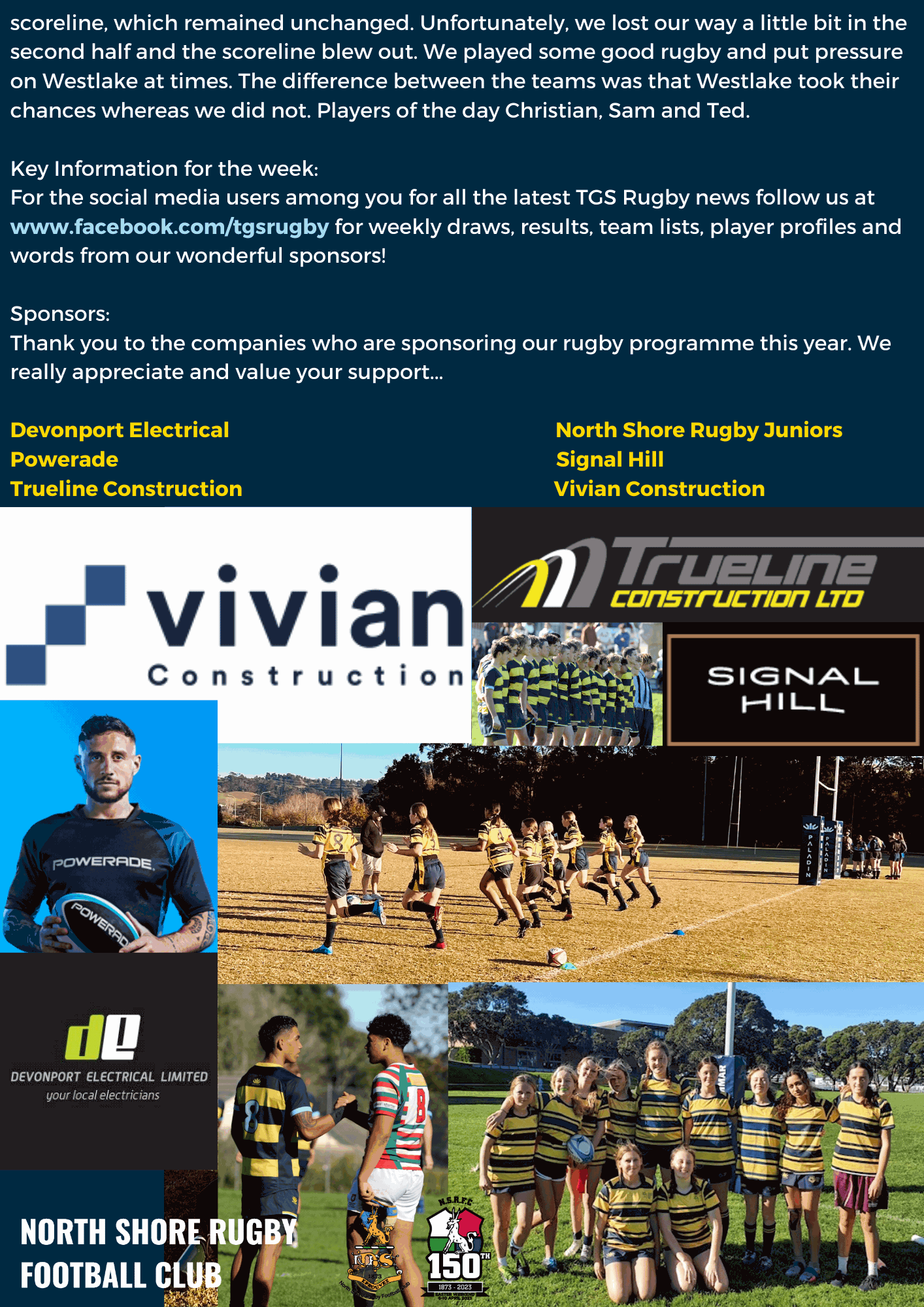 TGS Rugby Weekly Newsletter 02.06.22