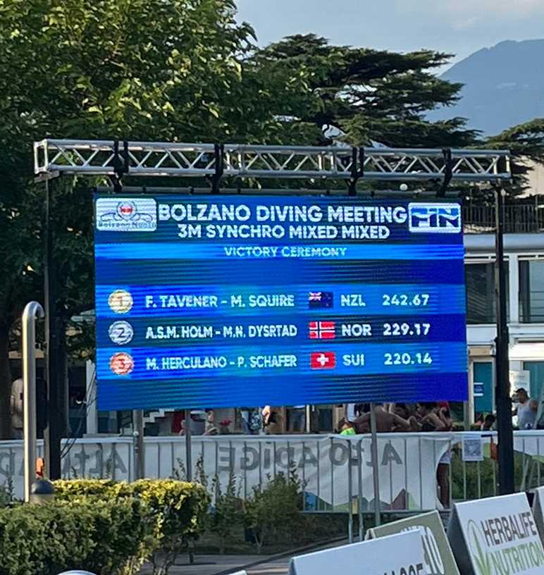 Maggie Squire top of the podium in Italy pre-games meet!