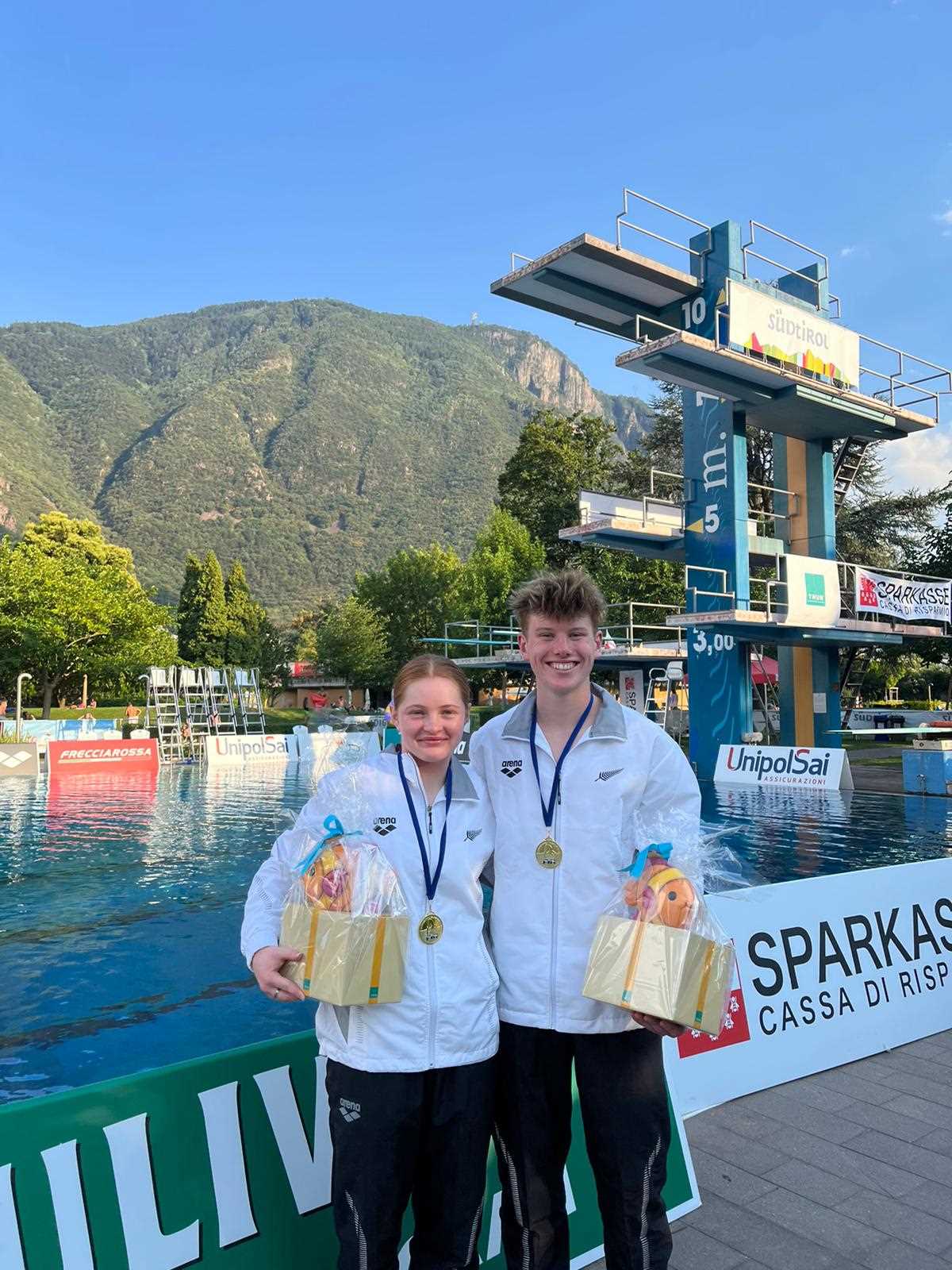 Maggie Squire top of the podium in Italy pre-games meet!
