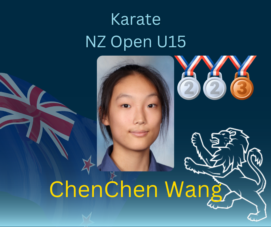Karate: NZ selection for ChenChen