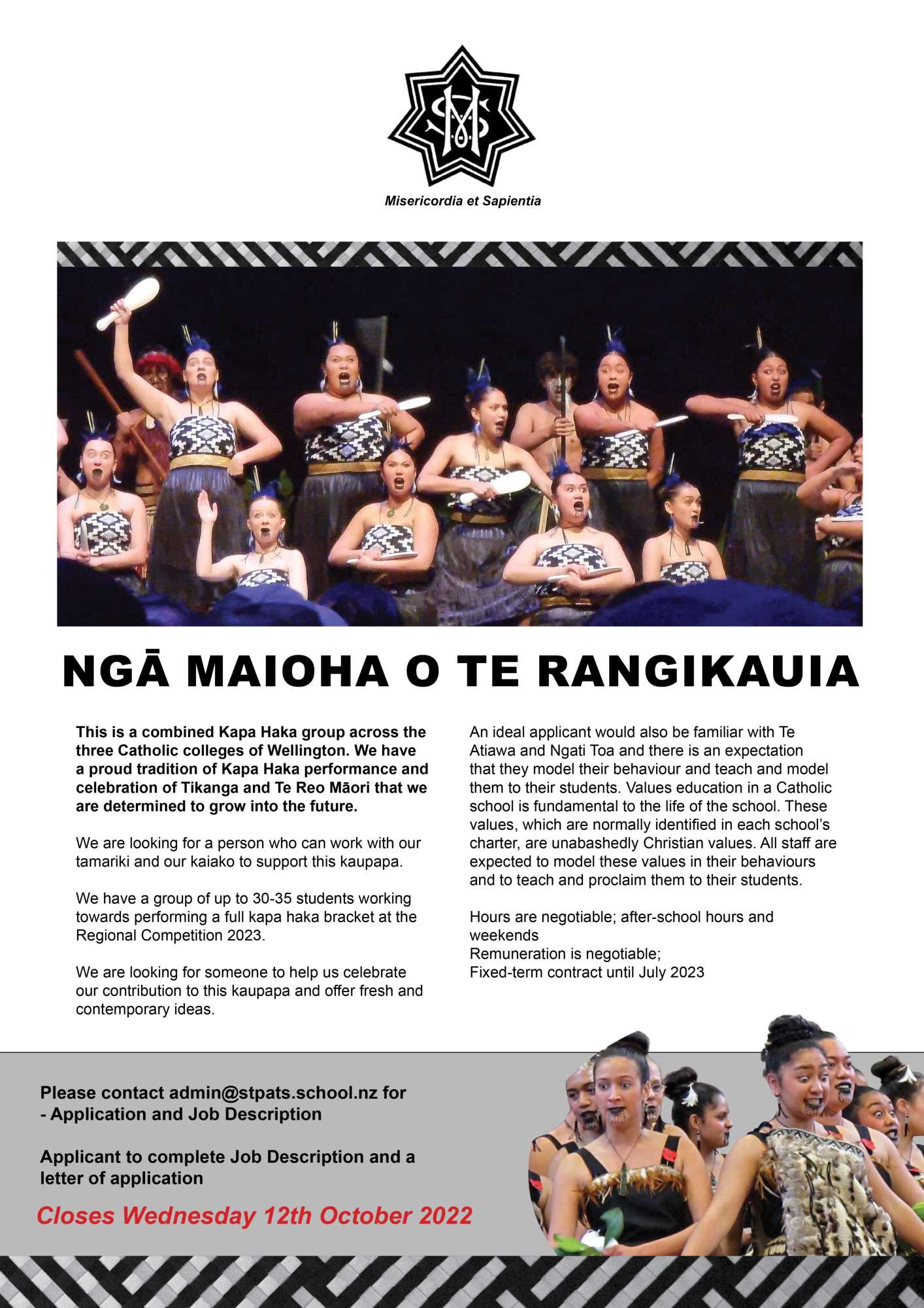 Looking for a Kapa Haka Tutor!