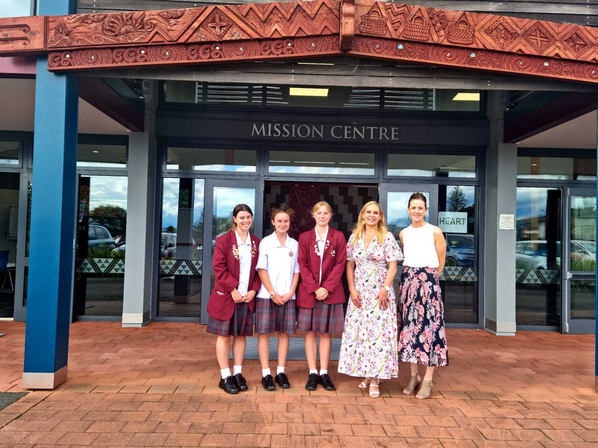 Napier Mayor imparts community spirit to Sacred Heart College students