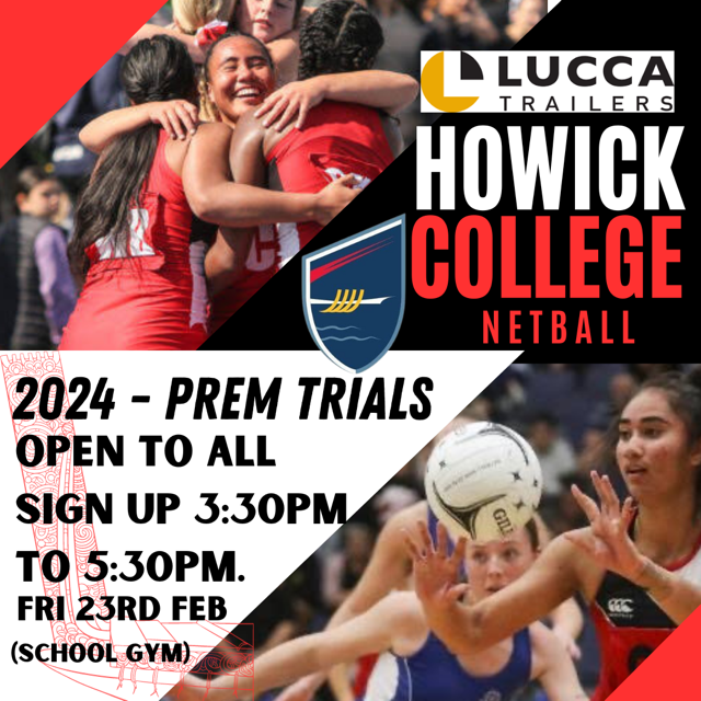 Howick College - NOTICES