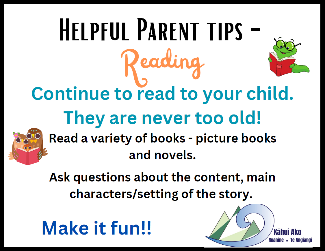Helpful Parent Tips - Reading