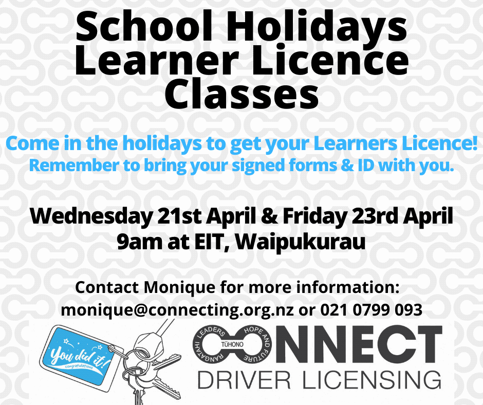 School Holiday Learner Licence Classes