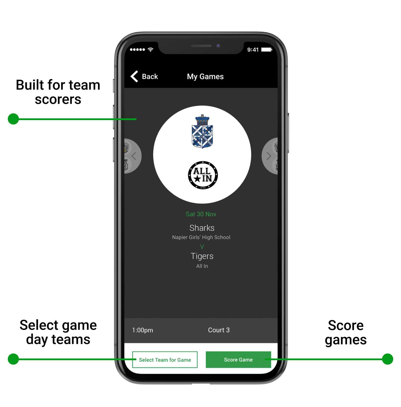 Sporty for Netball Centres - MyNetball Manager App