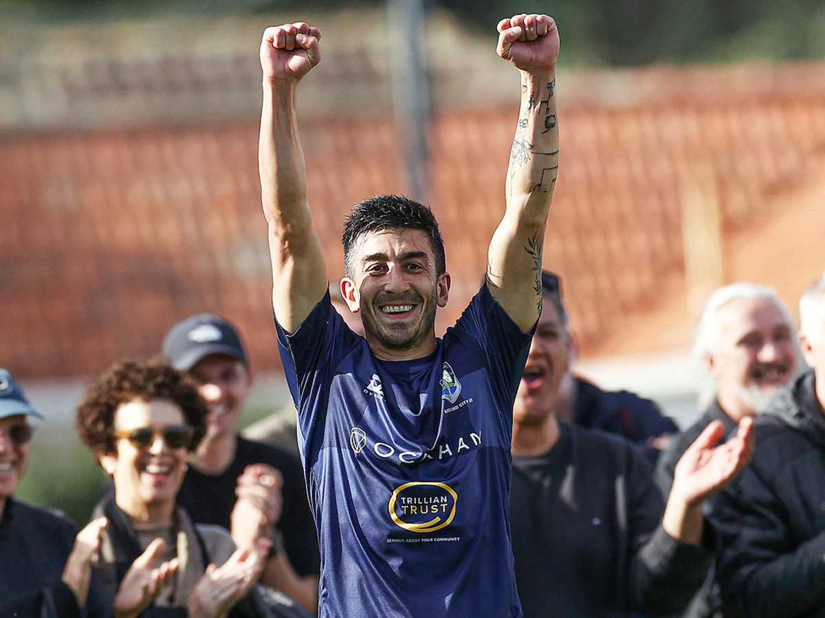 Auckland City FC's Emiliano Tade on the Grand Final