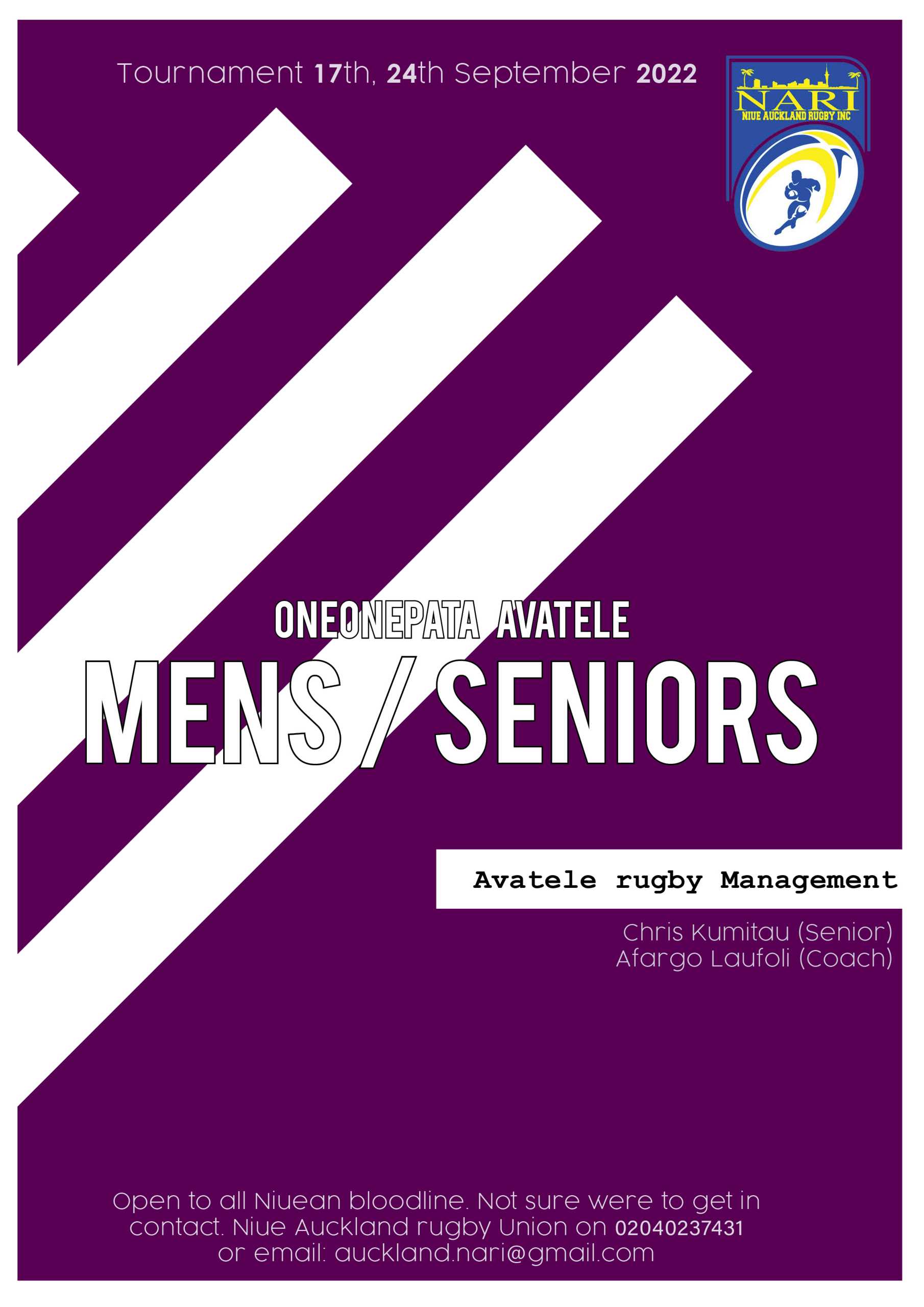 Niue Auckland Rugby inc - Niue Auckland Village clubs