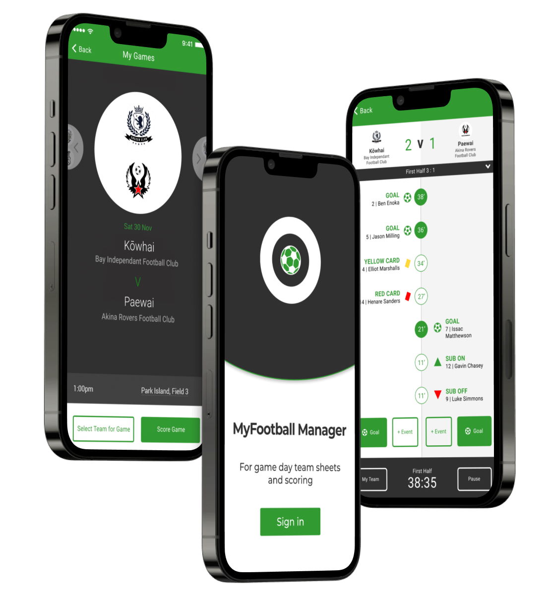MyFootball Match Day App