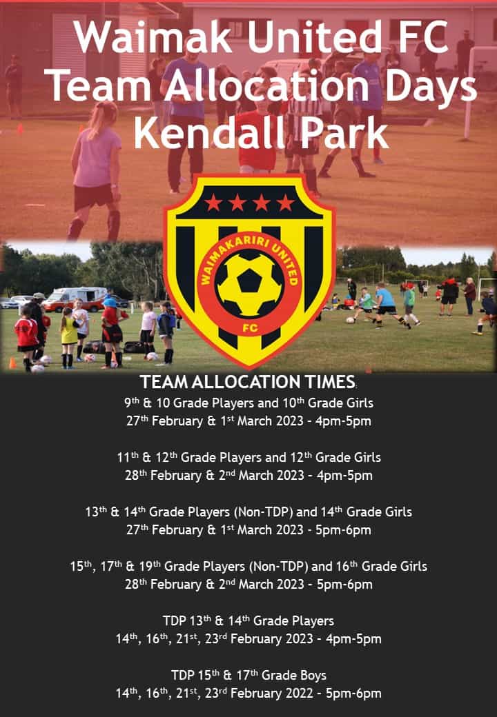 2023 Team Allocations - Register Now!