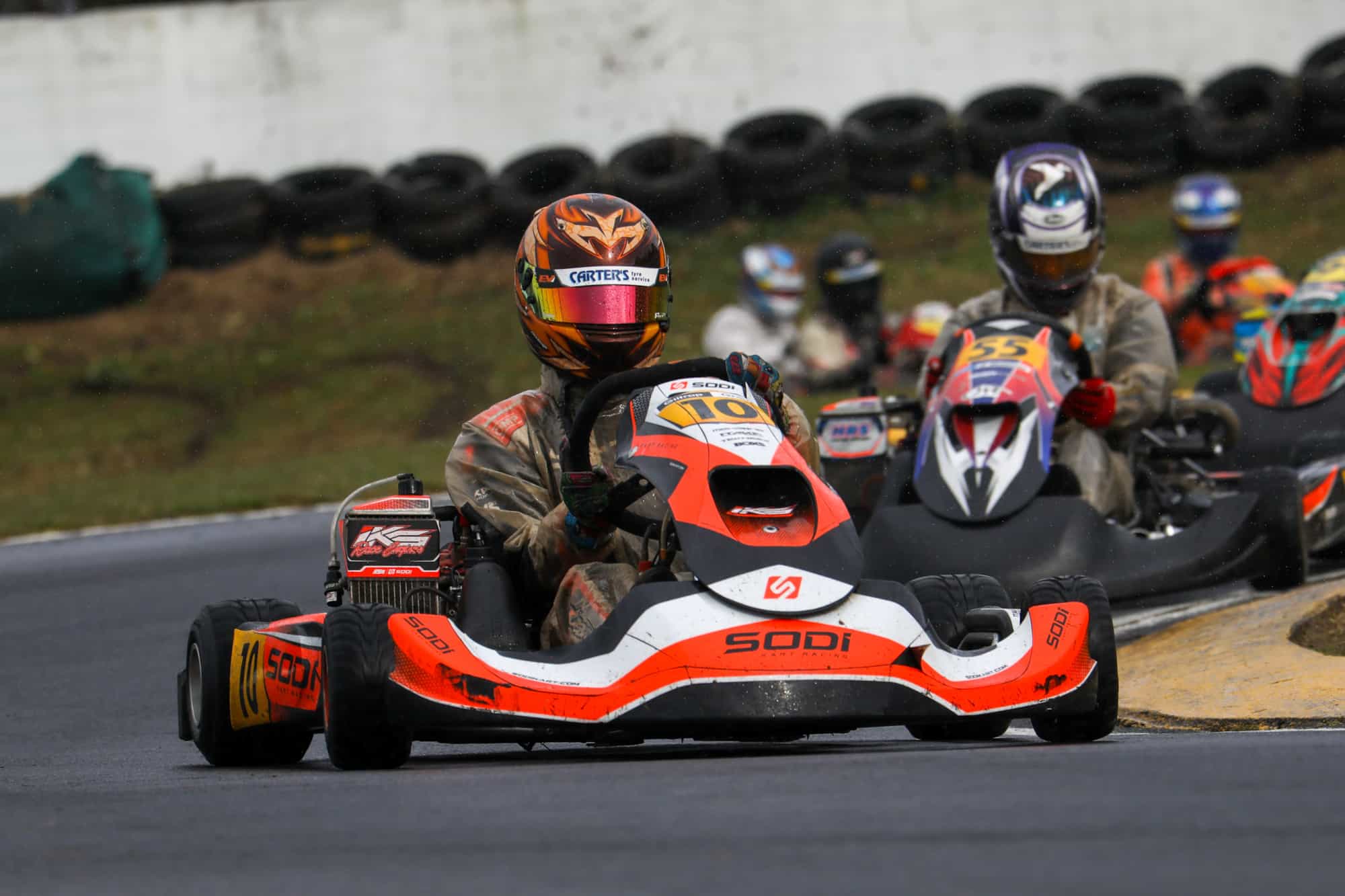 Conditions prove testing for young karters in National Schools Championship