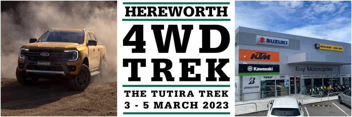 4WD Tutira Trek - NEW sponsor announced (and tickets selling fast)