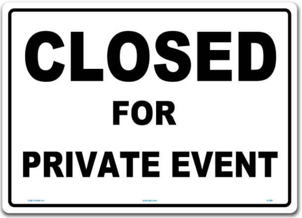 Track Closed from 12pm Saturday 9th October