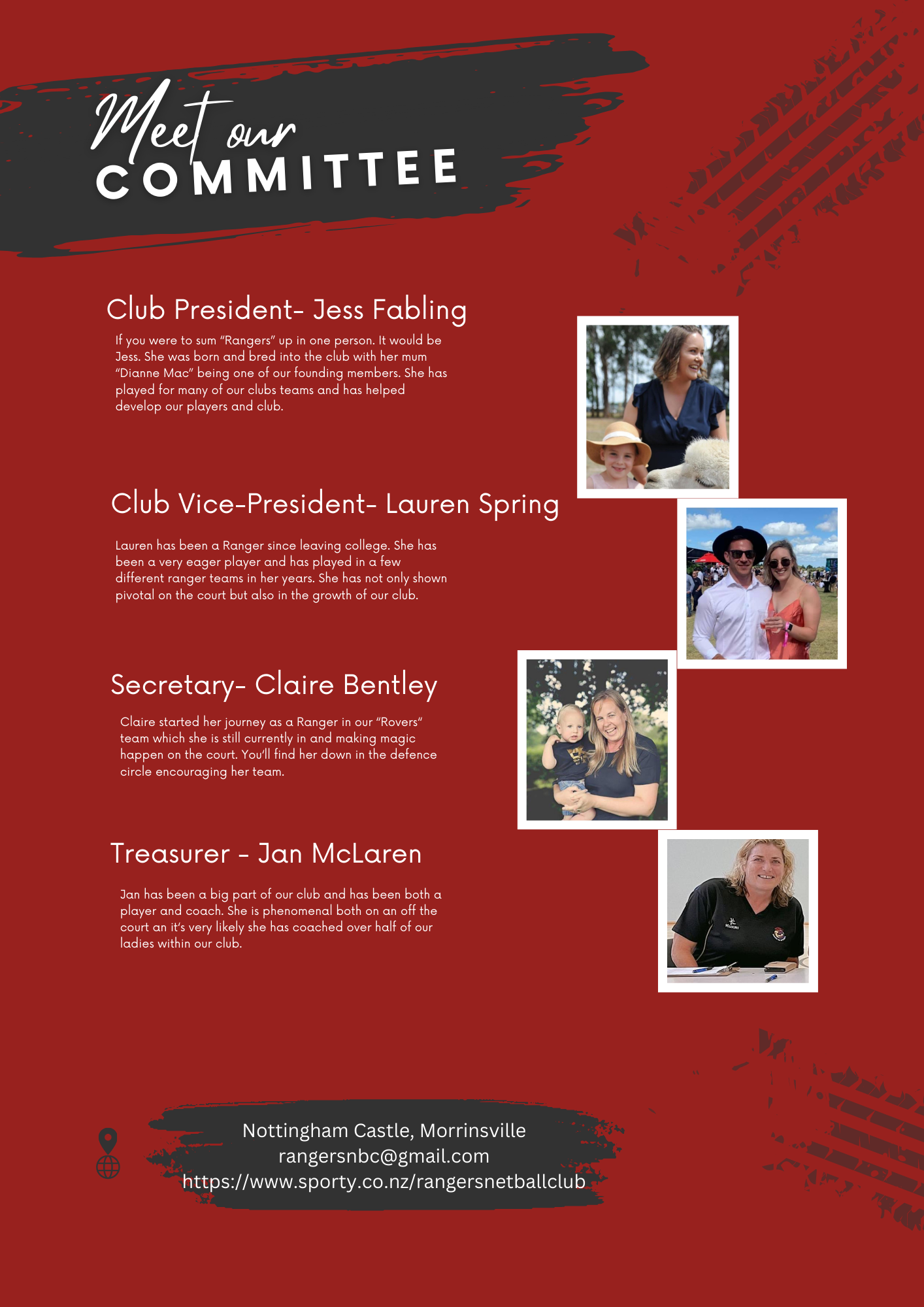 Rangers Netball Club - Meet our Committee