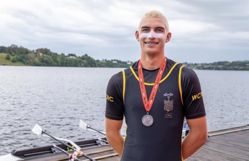 Maxim Ericson preparing for World U19 Rowing Championships