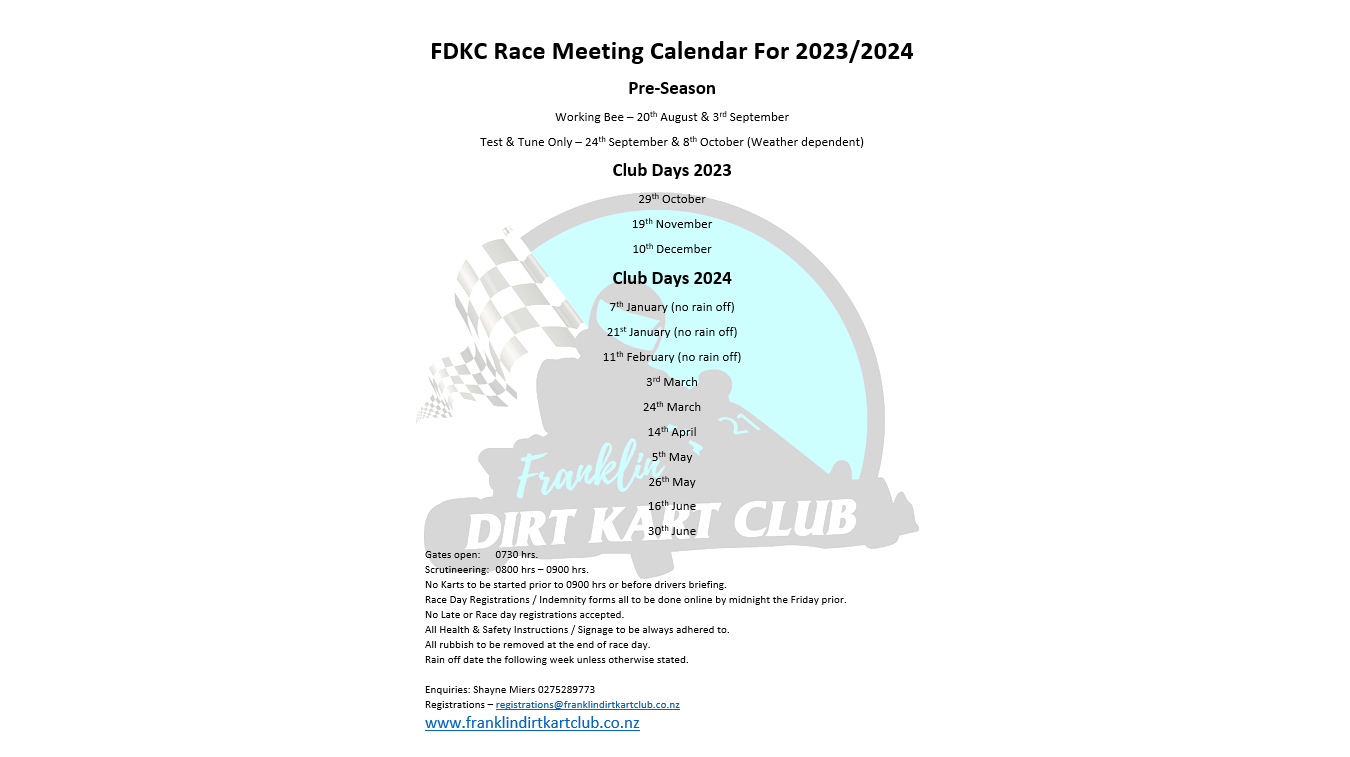 Franklin Dirt Kart Club - Home