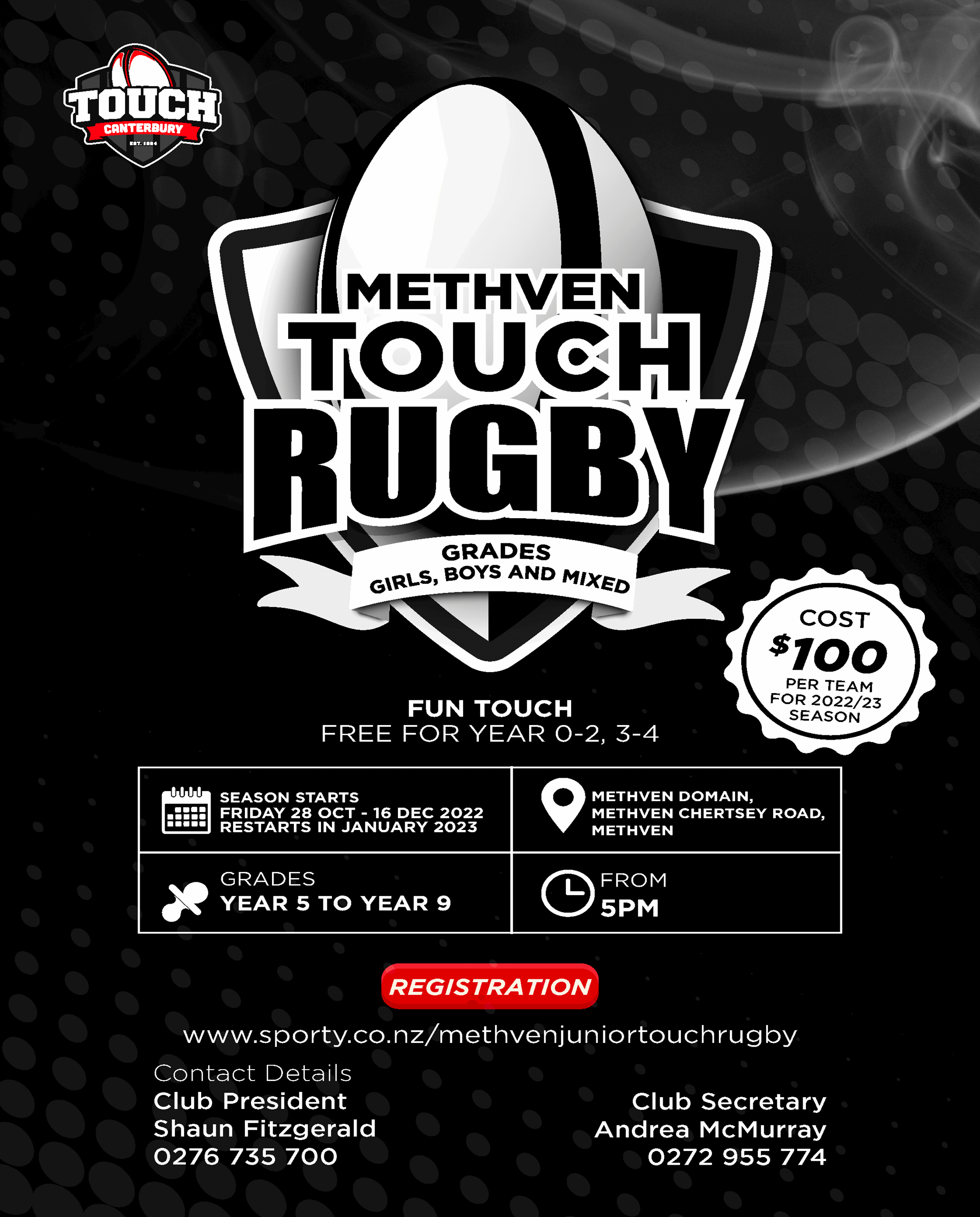 Methven Junior Touch Rugby - Home