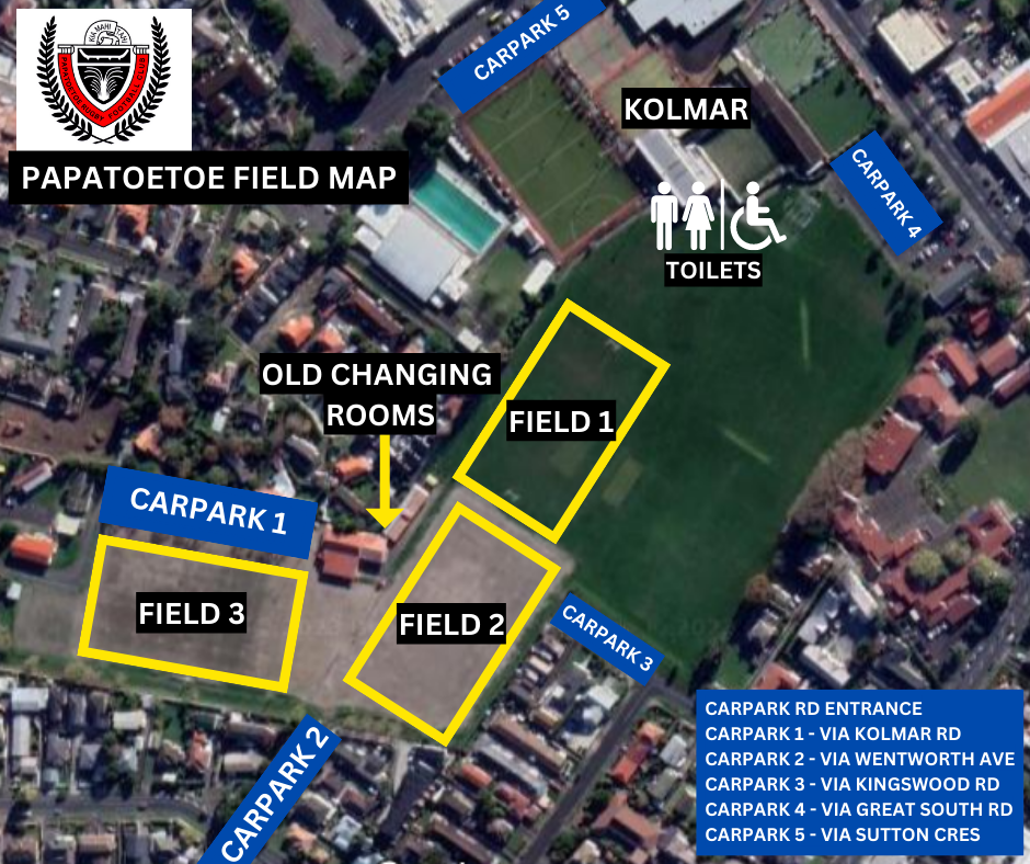 Papatoetoe Rugby - Fields