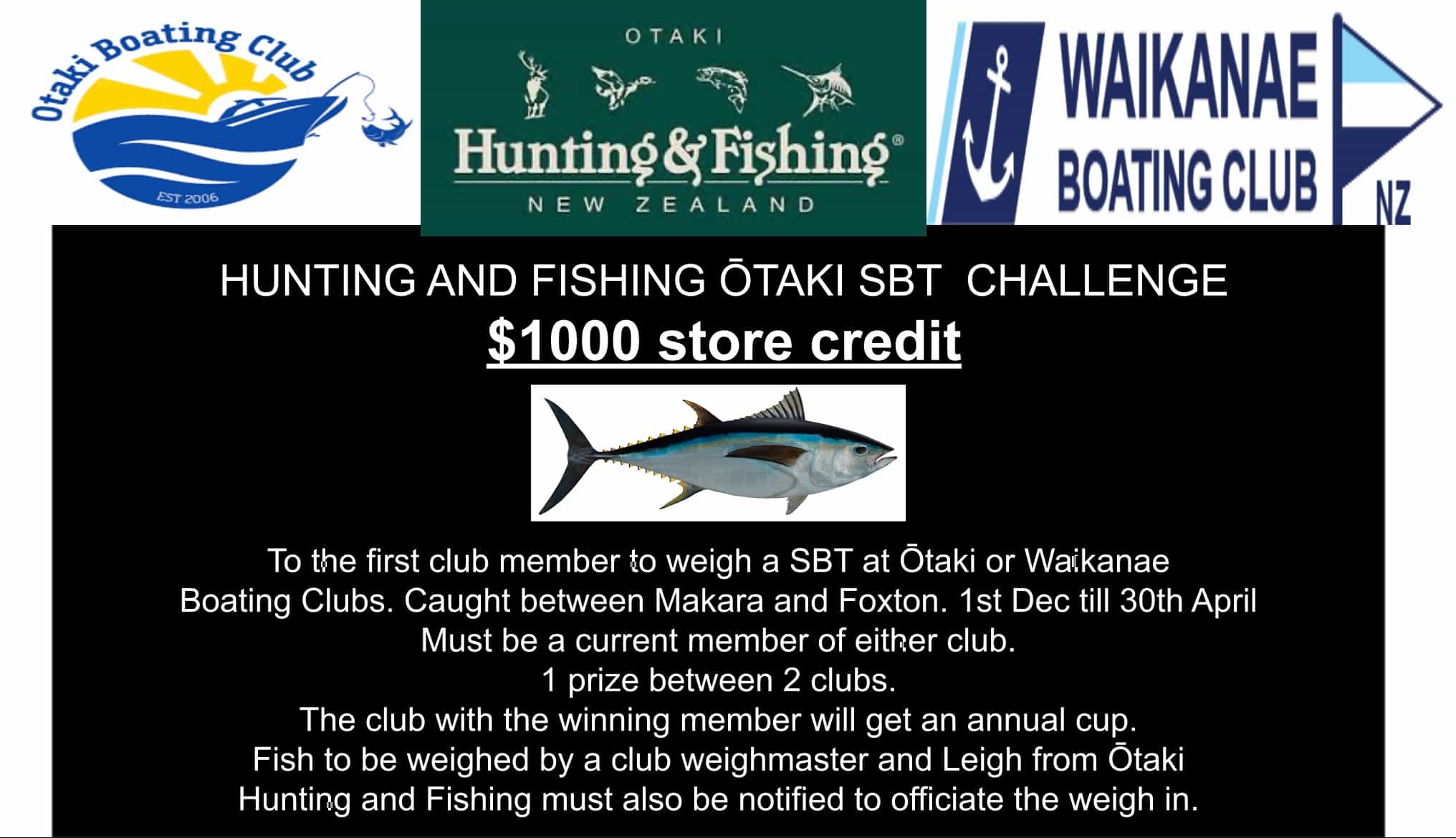 Otaki Boating Club - 1st SBT CAPTURE