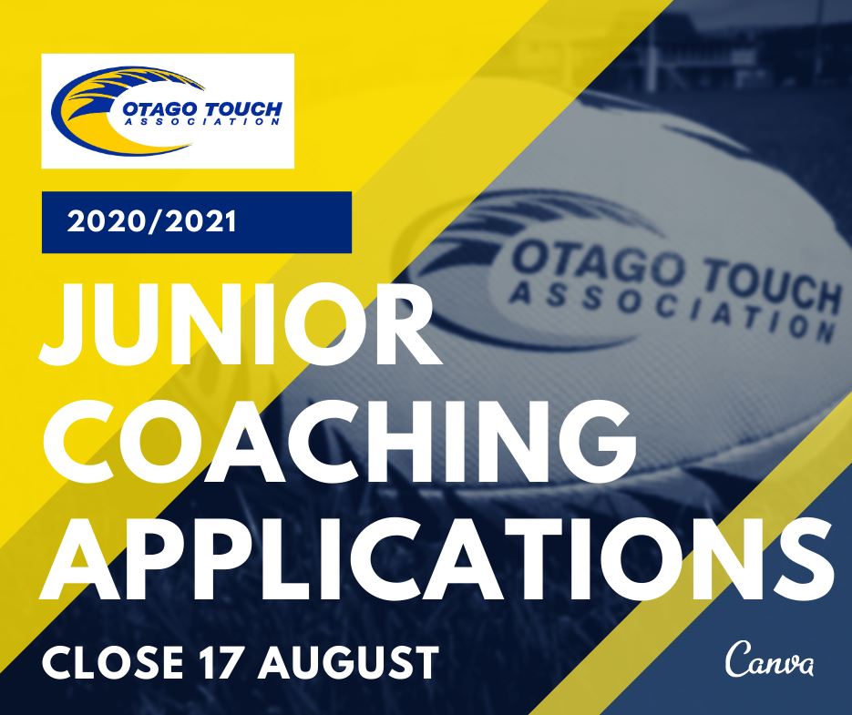 2020/2021 Junior Coaching Applications are now Open!