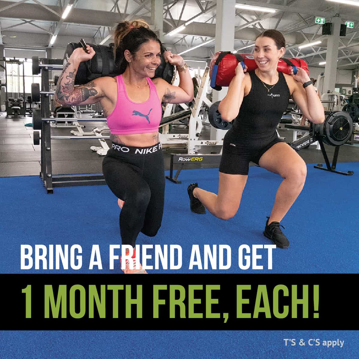 Bring a friend and get 1 month FREE!