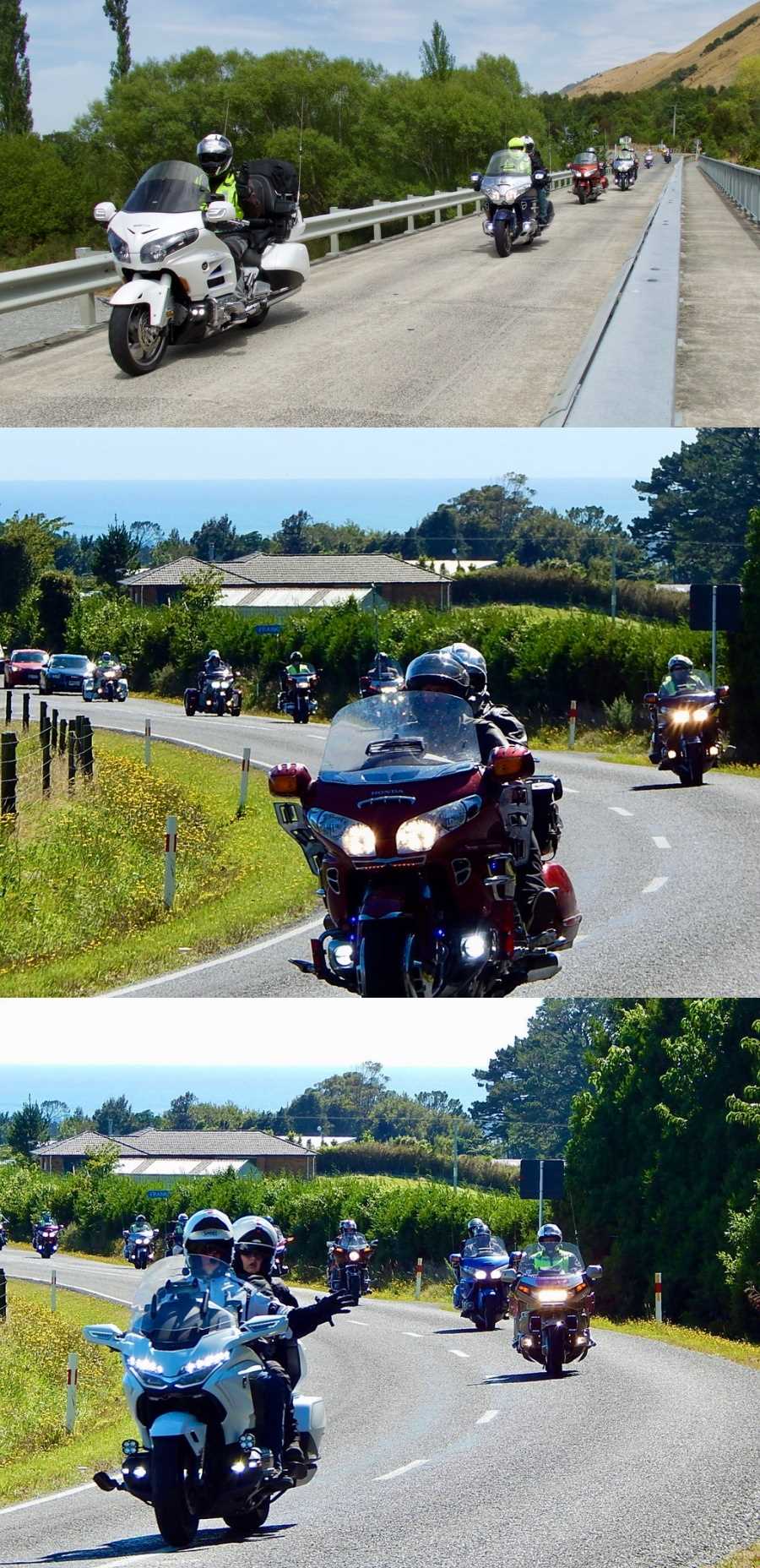 New Zealand Goldwing Riders (Inc.) - Riding in a group