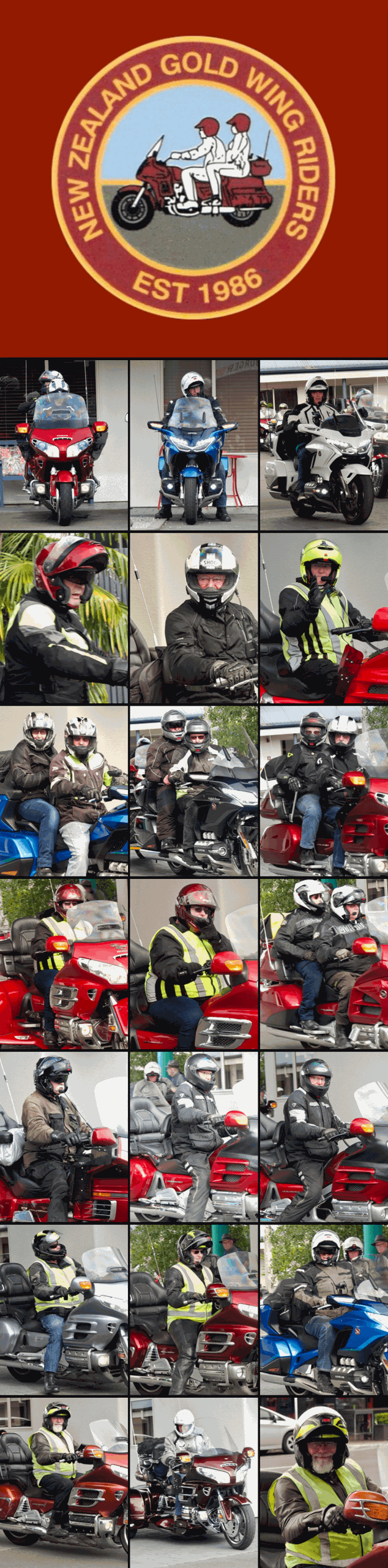 New Zealand Goldwing Riders (Inc.) - Some current members