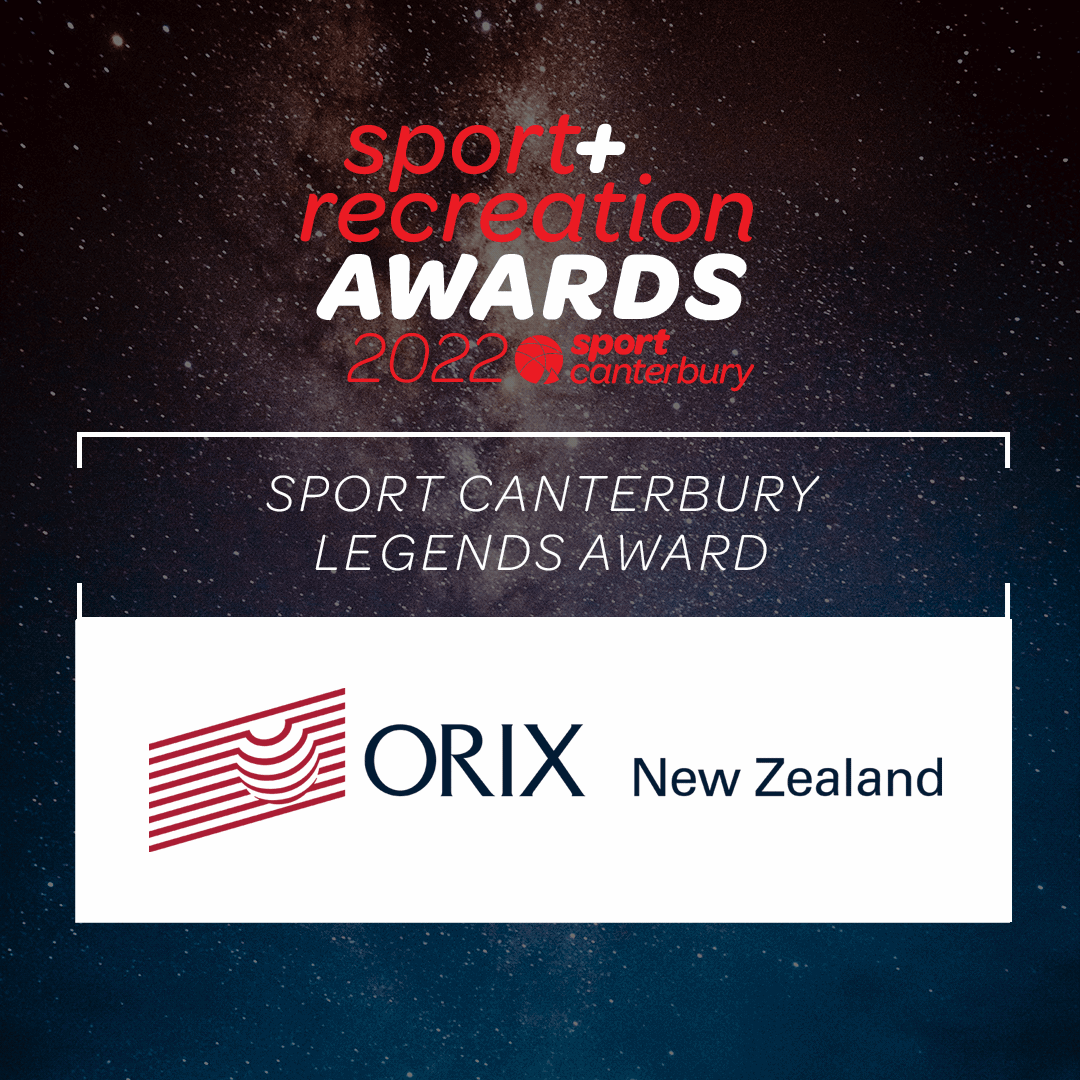 ORIX Sponsors Sporting Legends of Canterbury Award