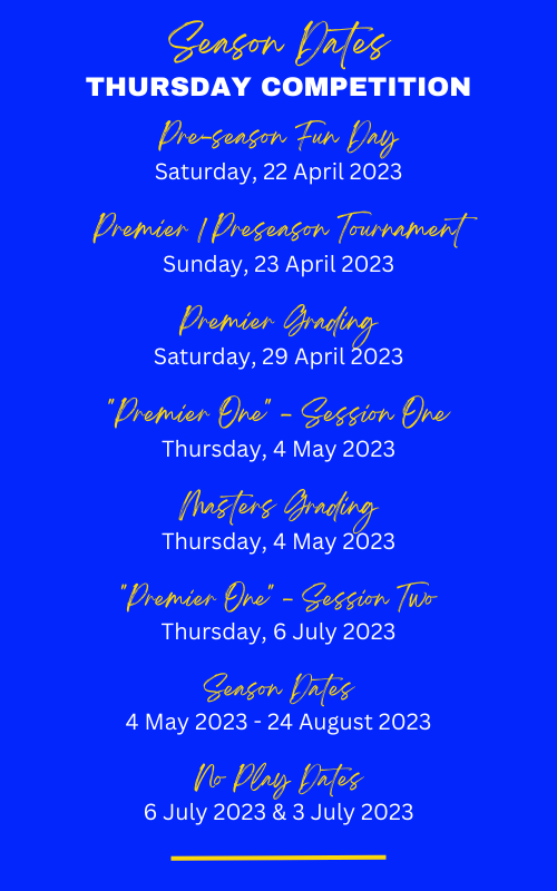 Prebbleton Netball Club - 2023 Season Dates