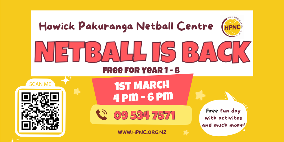 Howick Pakuranga Netball Centre - Home