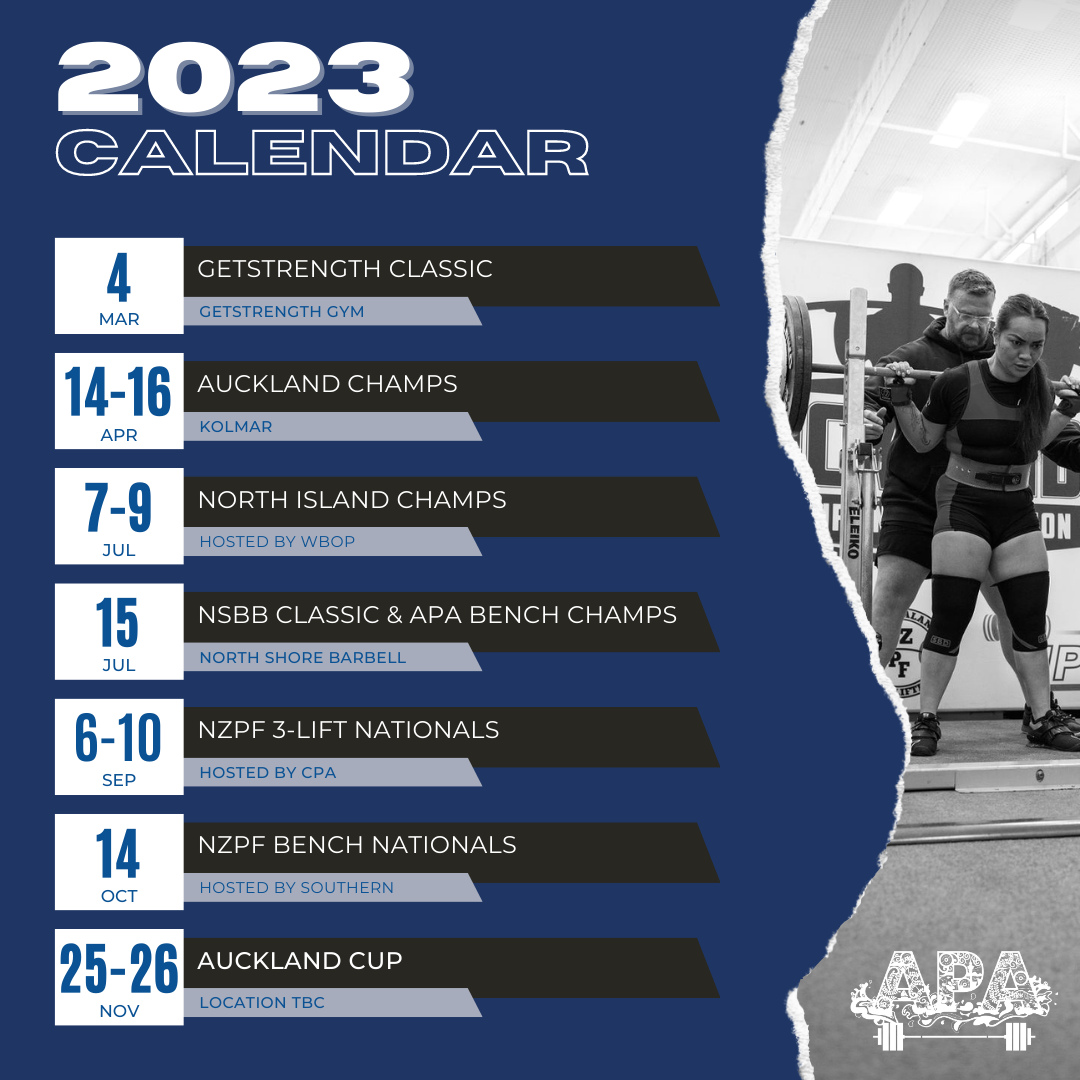 Updated 2023 APA Calendar