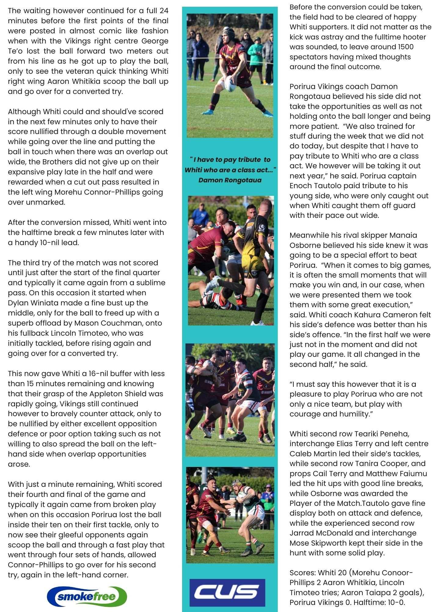 Wellington Rugby League - Mens Grand Final 2022