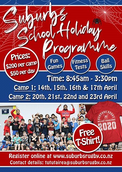 Suburbs Junior Rugby Holiday Programme 2020