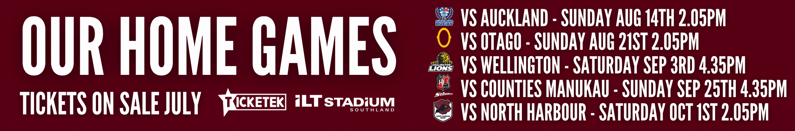 Rugby Southland - Home