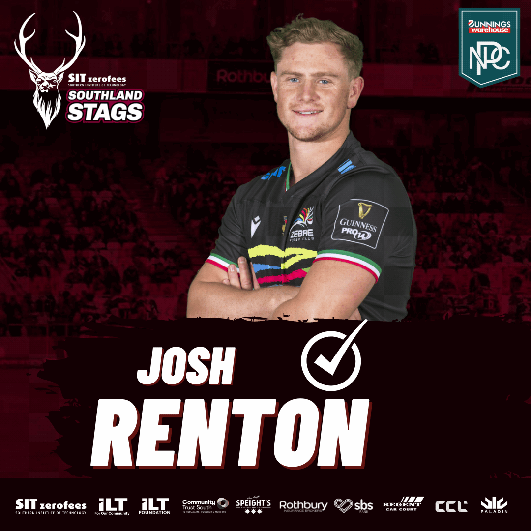 Josh Renton makes the move South for SIT Zero Fees Southland Stags