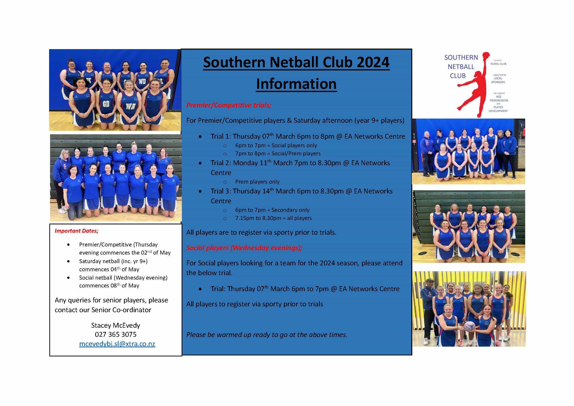 Southern Netball Club - HOME