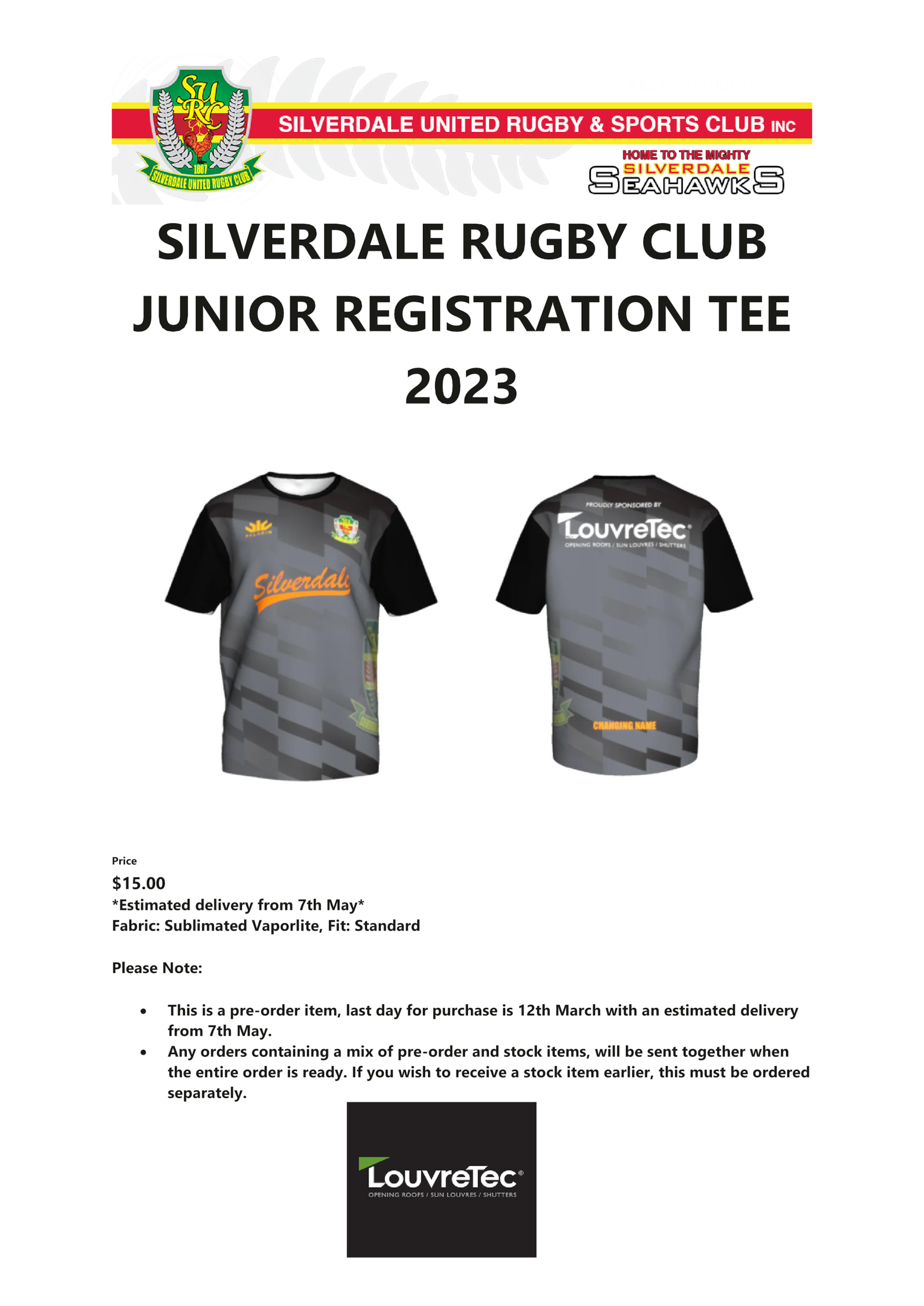Silverdale Rugby & Sports Club - ONLINE SHOP