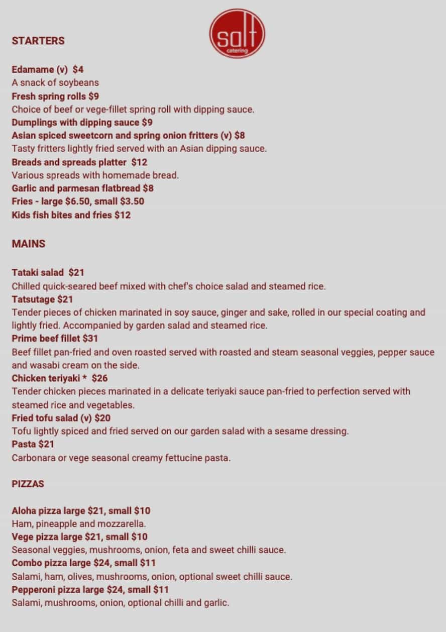 CLUB REDCLIFFS - Catering