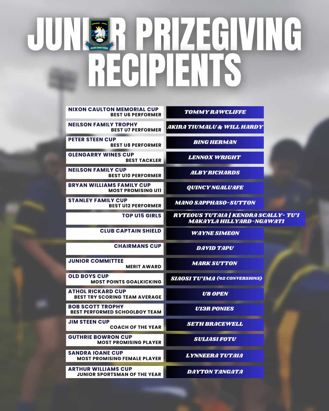 Ponsonby Rugby Club - Junior Rugby